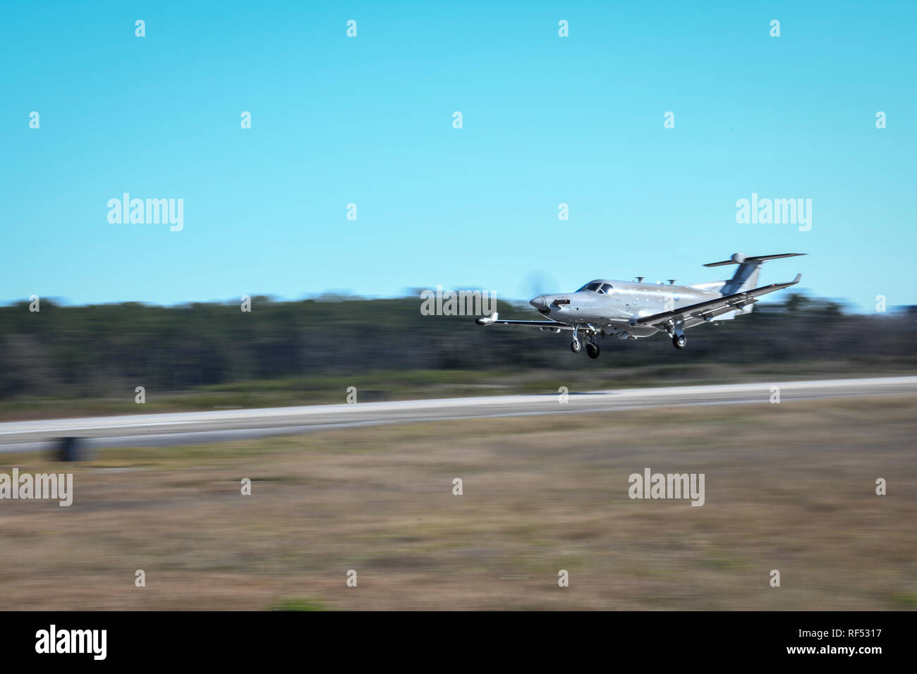 A U-28A with the 34th Special Operations Squadron takes off for a ...