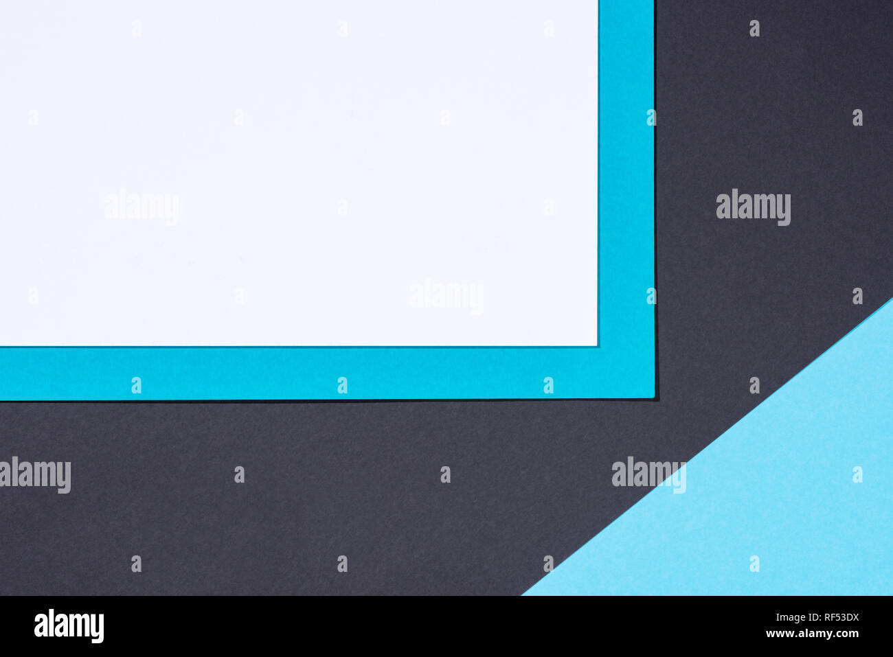 simple modern blue, white and black abstract background with copy space ...