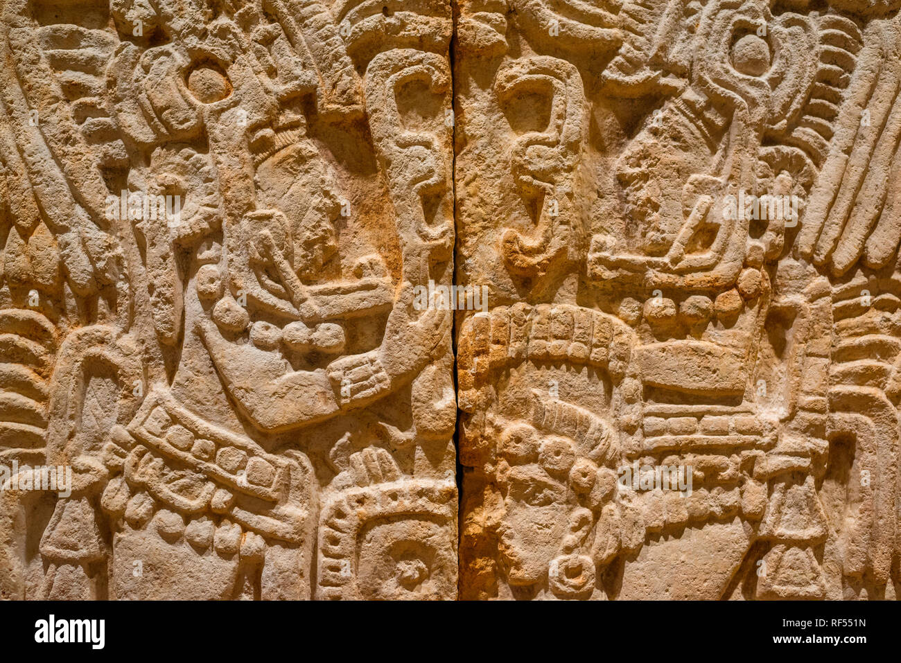 Mayan stone panel Stock Photo - Alamy