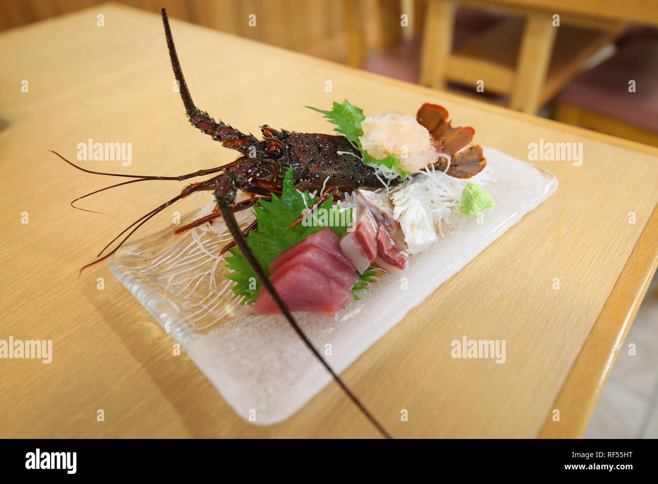 Ise ebi prawn sashimi expensive Japanese food Stock Photo - Alamy