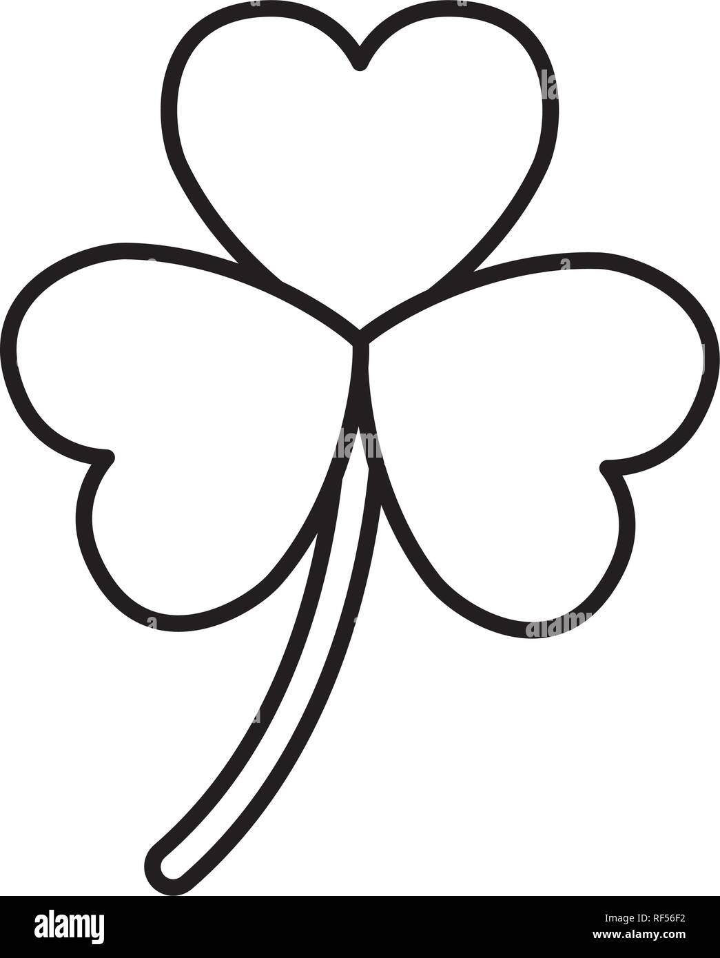 4 leaves shamrock Cut Out Stock Images & Pictures - Alamy