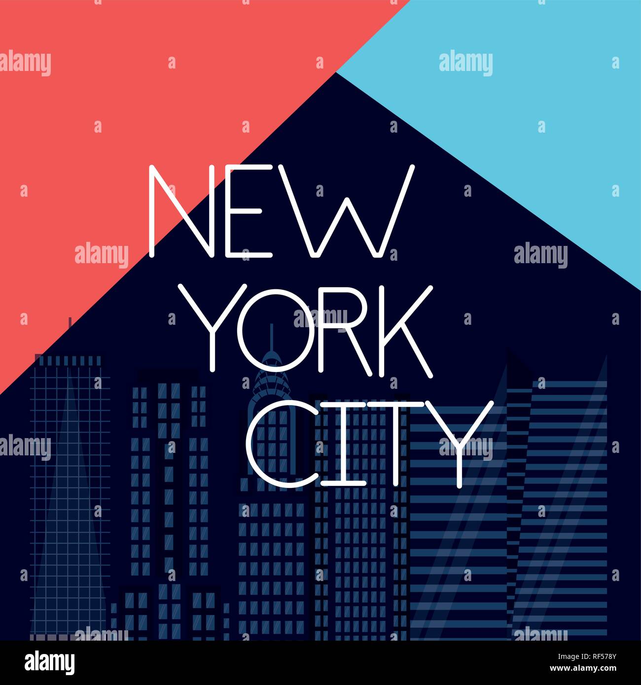 new york city card Stock Vector Image & Art - Alamy