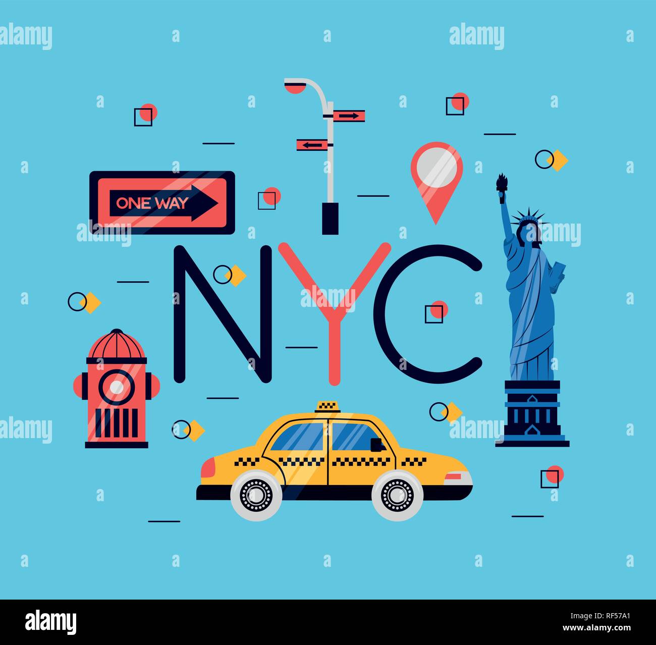 new york city card Stock Vector Image & Art - Alamy