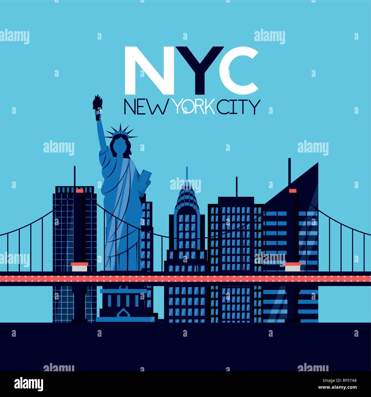 new york city card Stock Vector Image & Art - Alamy