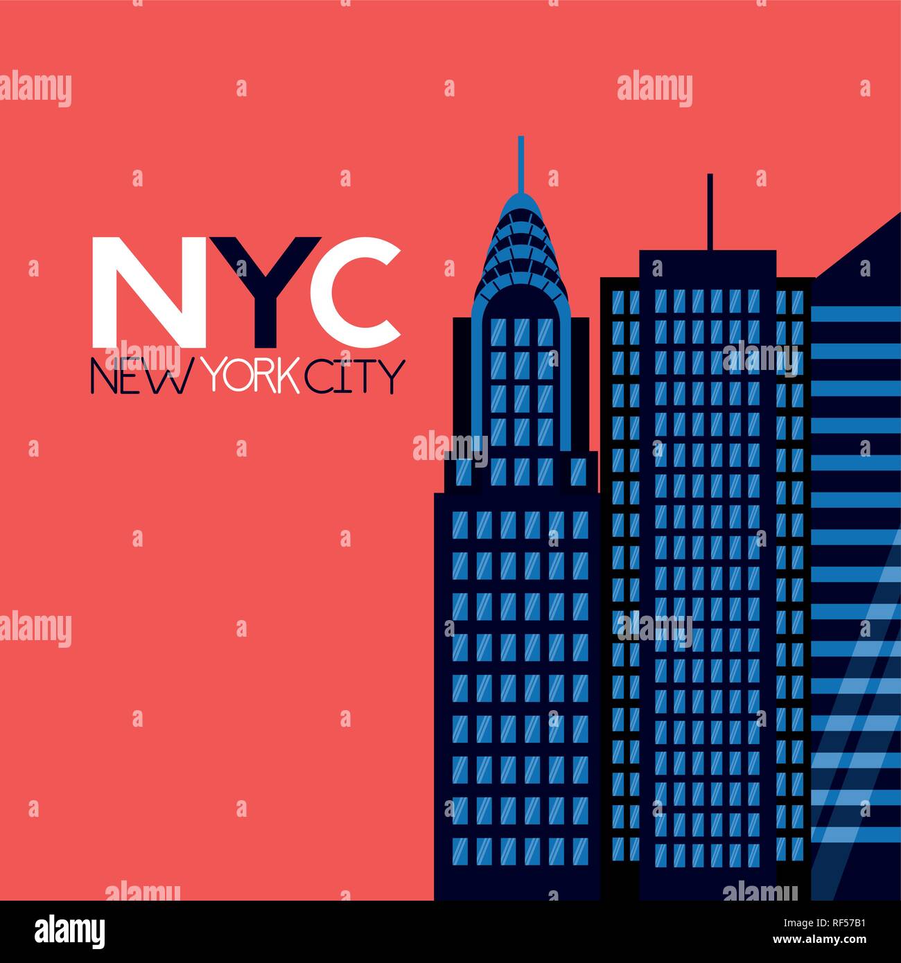 new york city card Stock Vector Image & Art - Alamy