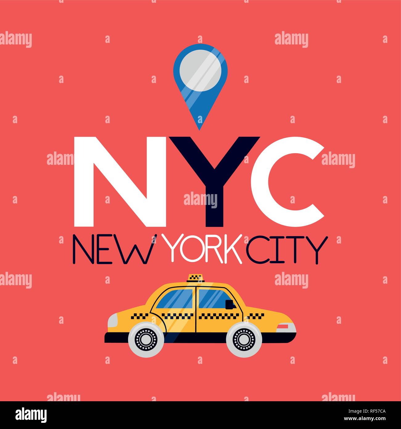 new york city card Stock Vector Image & Art - Alamy