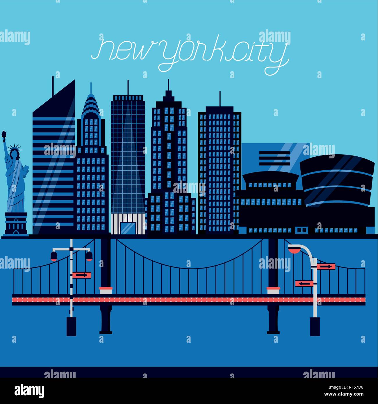 new york city card Stock Vector Image & Art - Alamy