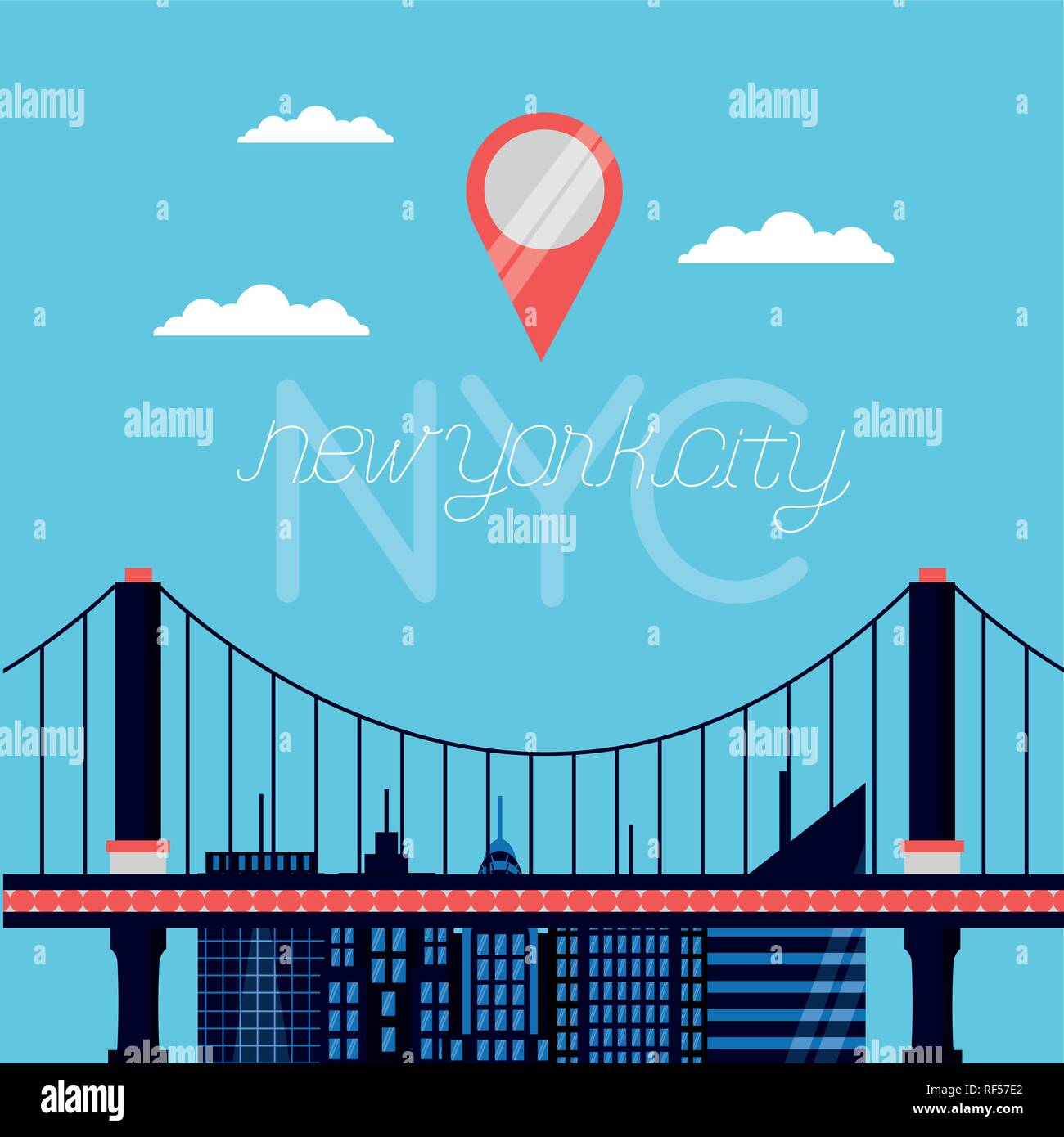 new york city card Stock Vector Image & Art - Alamy