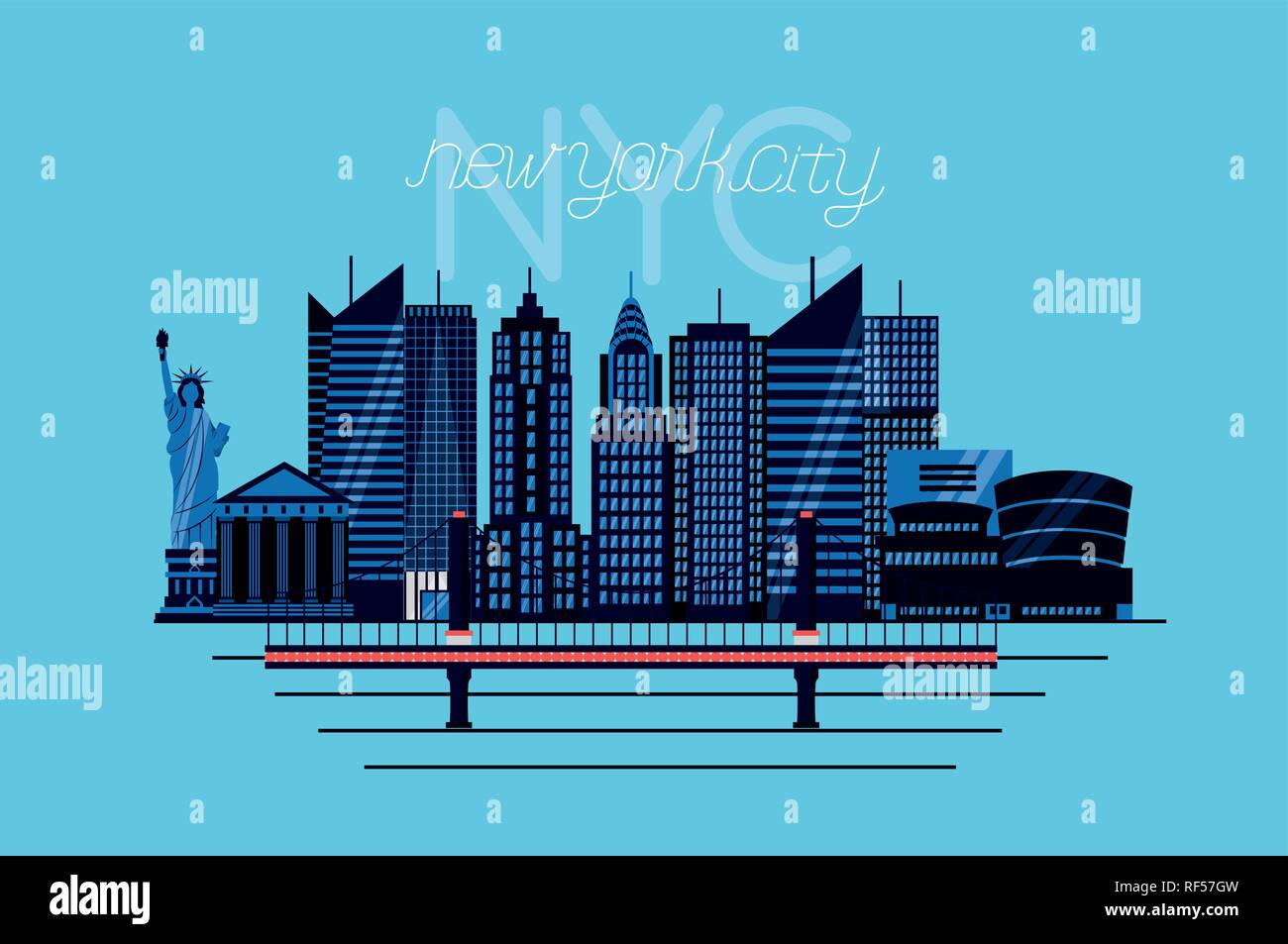 new york city card Stock Vector Image & Art - Alamy
