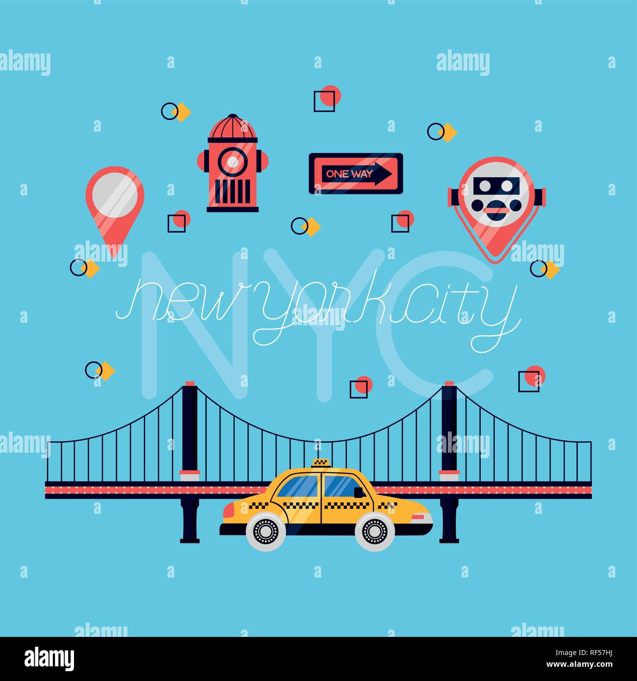 new york city card Stock Vector Image & Art - Alamy