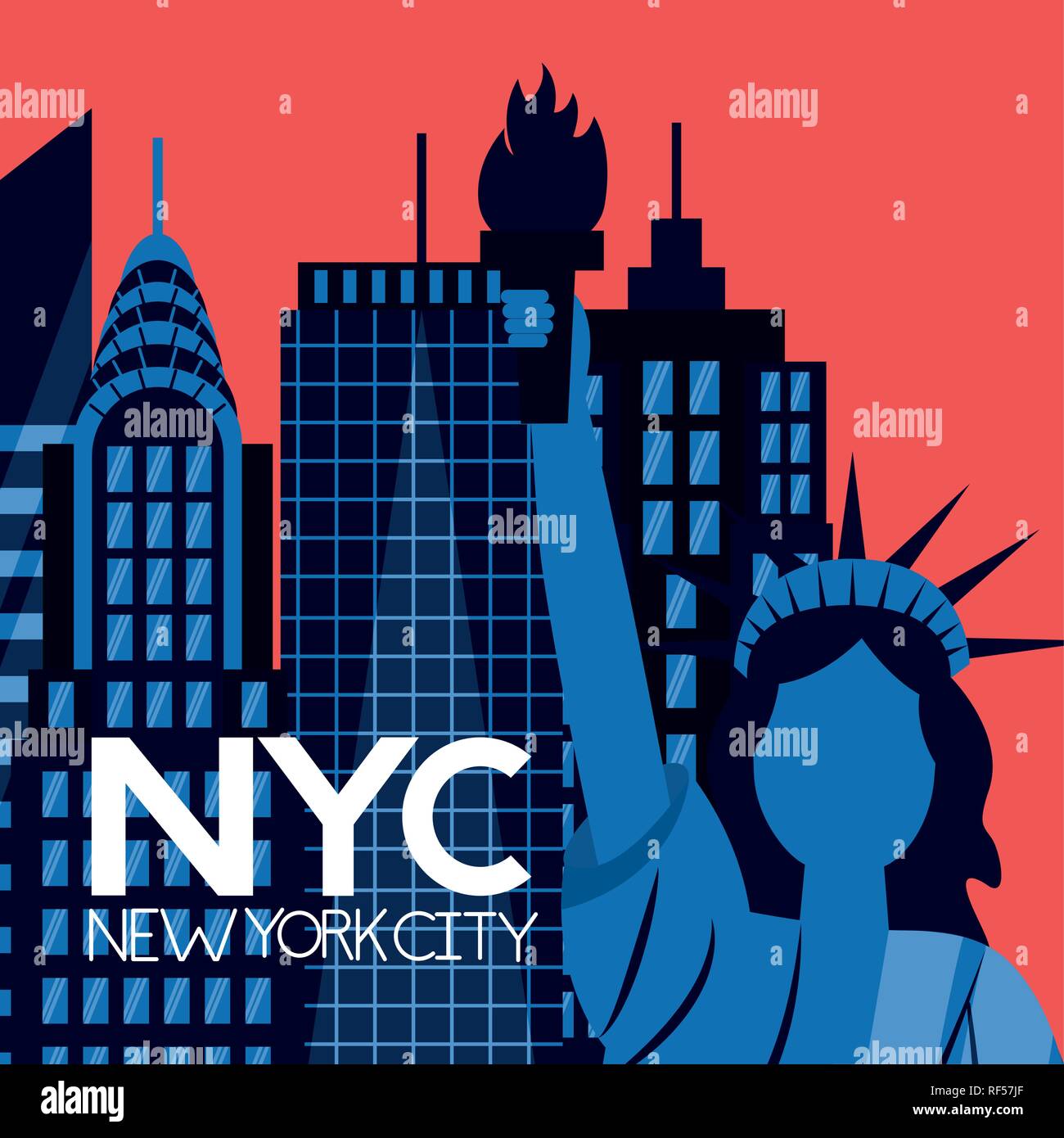 new york city card Stock Vector Image & Art - Alamy