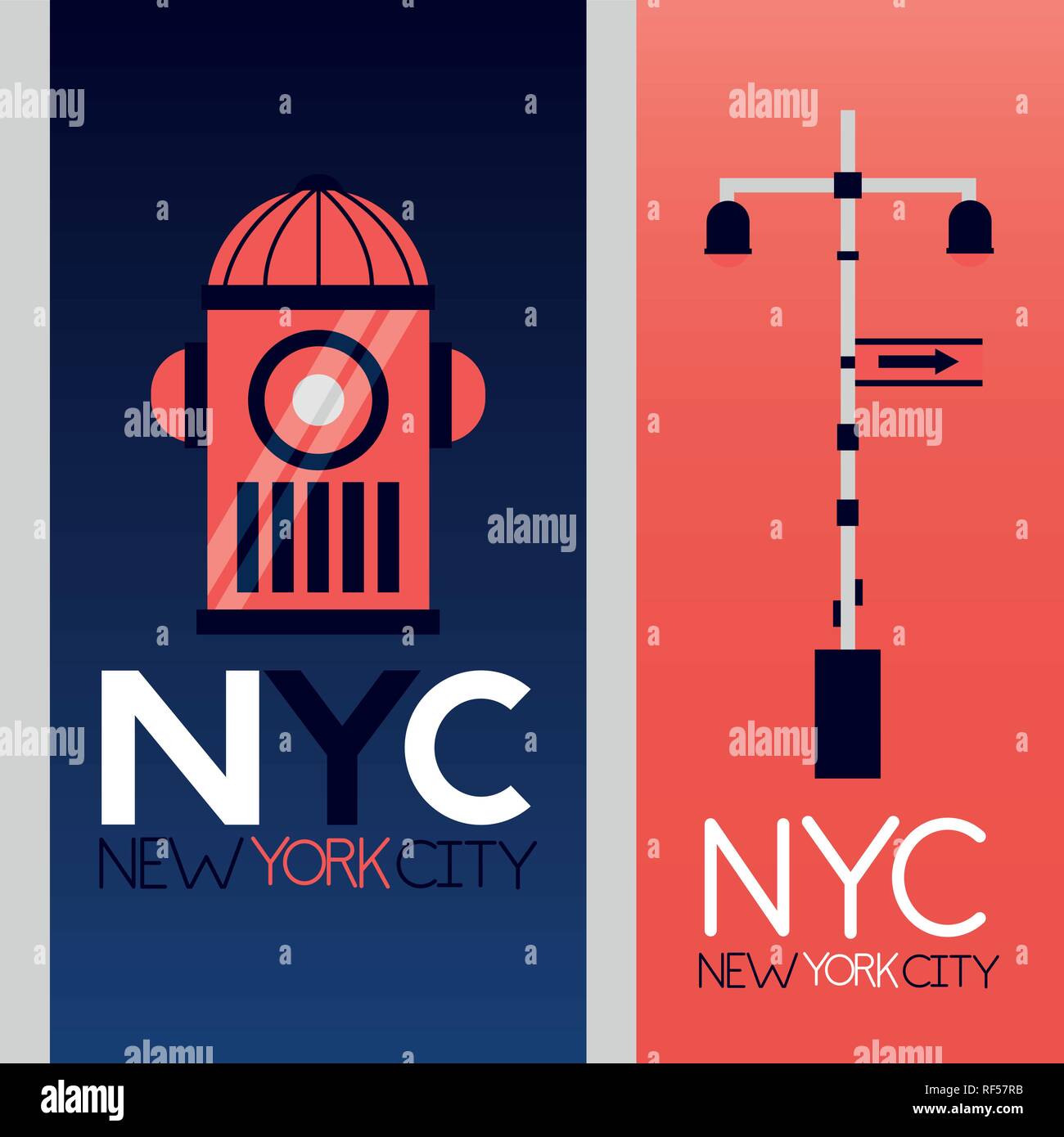 Usa new york fire Stock Vector Images - Alamy