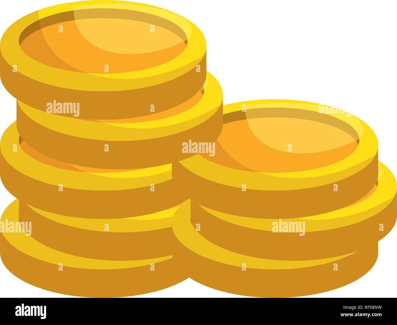 pile coins money icon Stock Vector Image & Art - Alamy