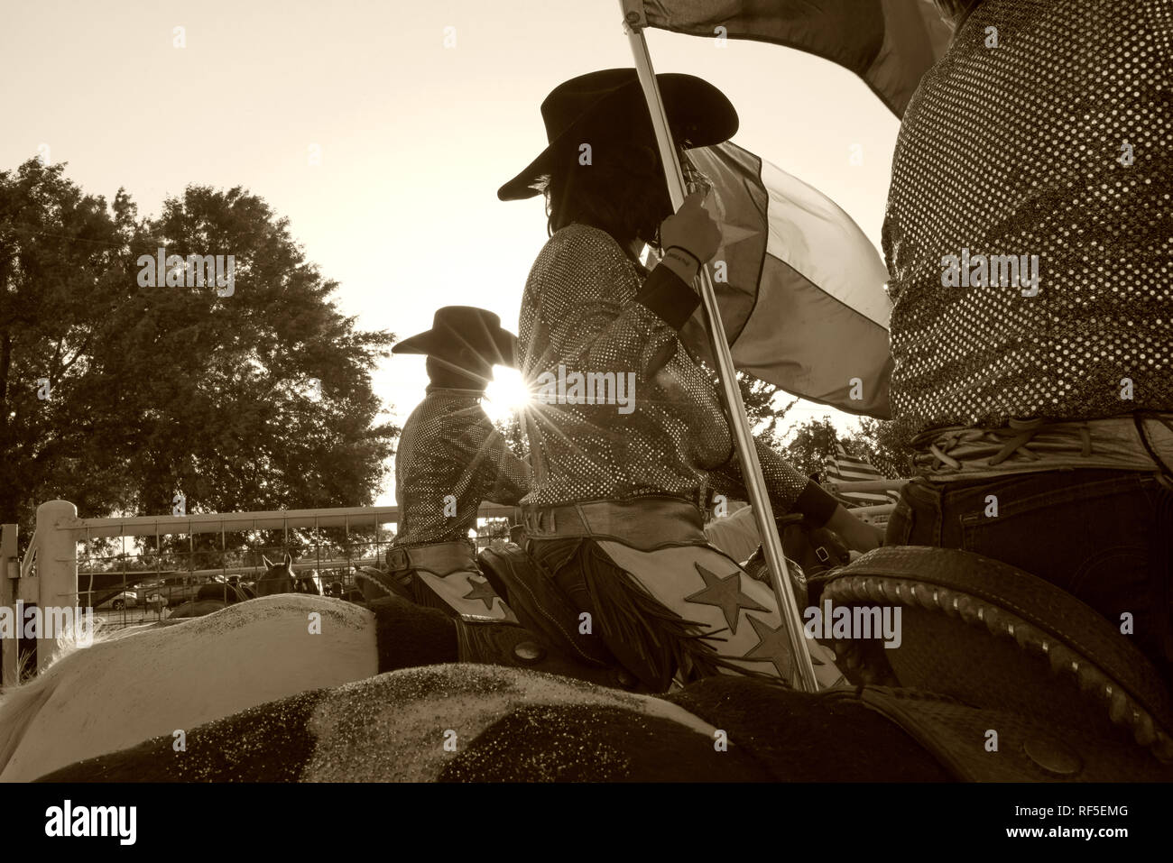 Texas rodeo flag hi-res stock photography and images - Alamy