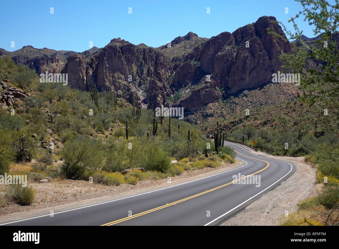 Empty road winding through hi-res stock photography and images - Alamy