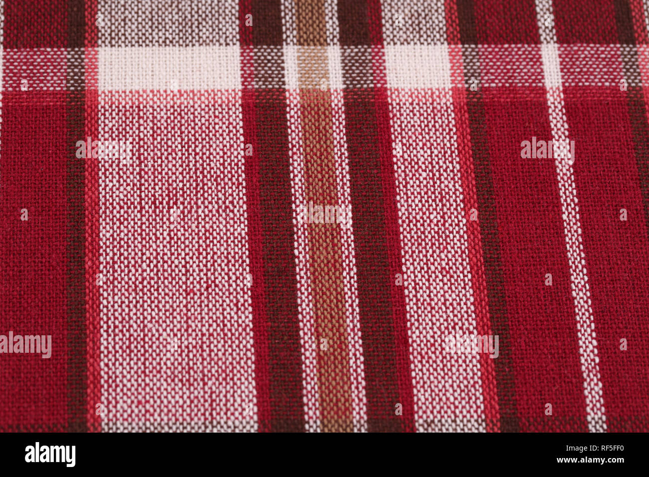 Striped tablecloth texture as a background, closeup picture Stock Photo ...