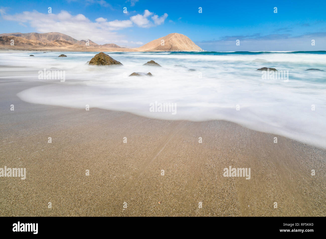 "Playa Blanca" in "Pan de Azucar" National Park in North Chile with the ...