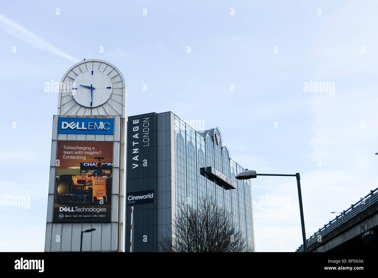 The iconic Dell Emc Tower, Great West Road, Brentford, London, TW8 ...