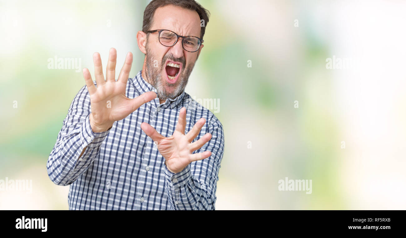 Old man yelling stop hi-res stock photography and images - Alamy