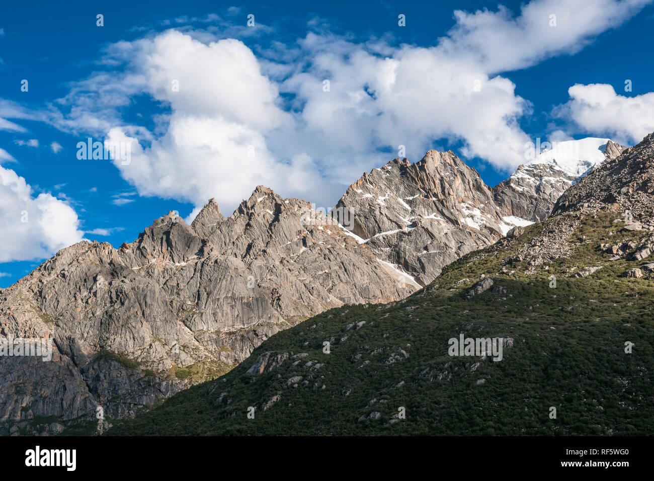 mountain ridge, landscape in tibet china Stock Photo - Alamy