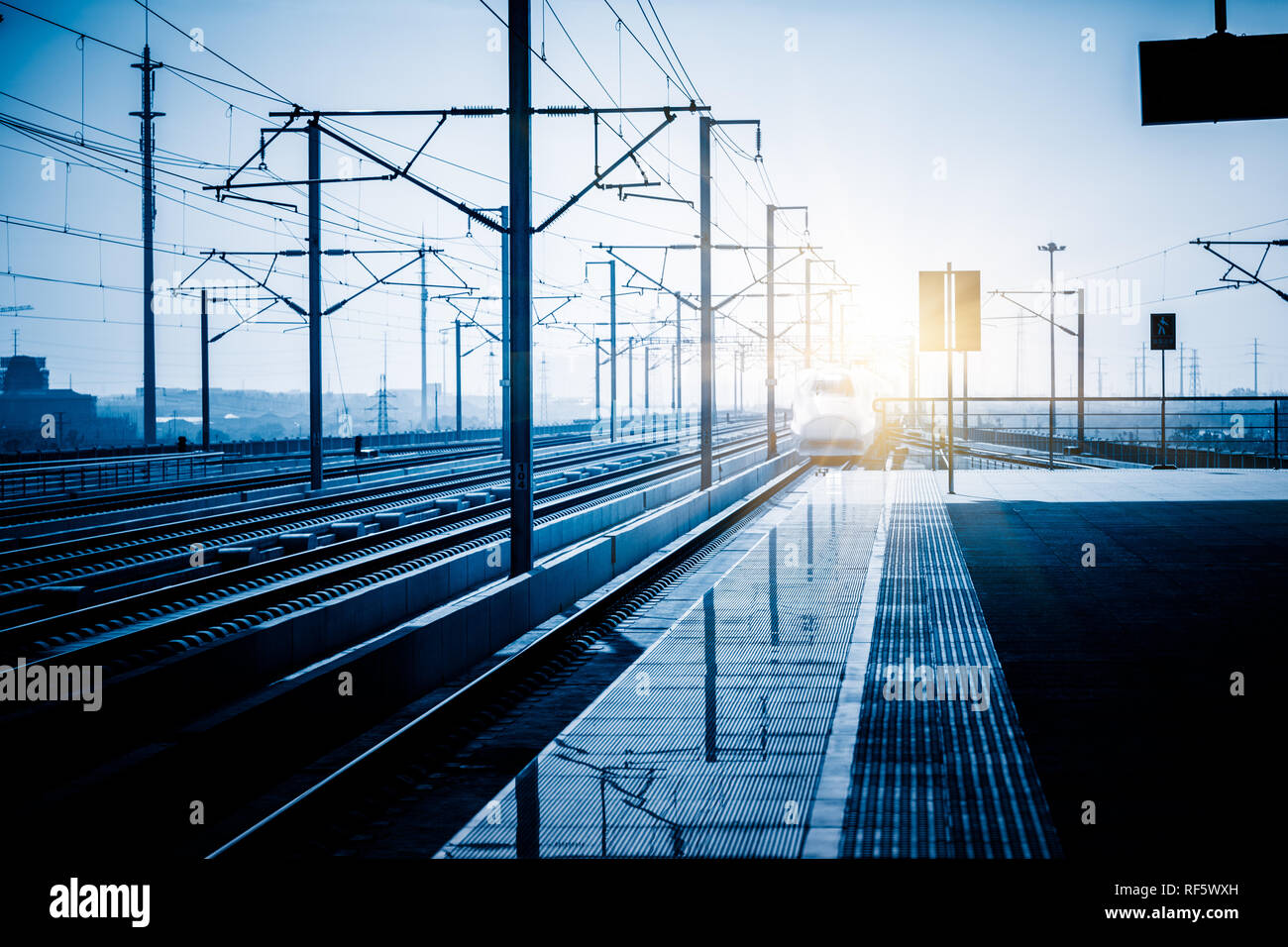 Modern Architecture of light rail station in shanghai china Stock Photo ...