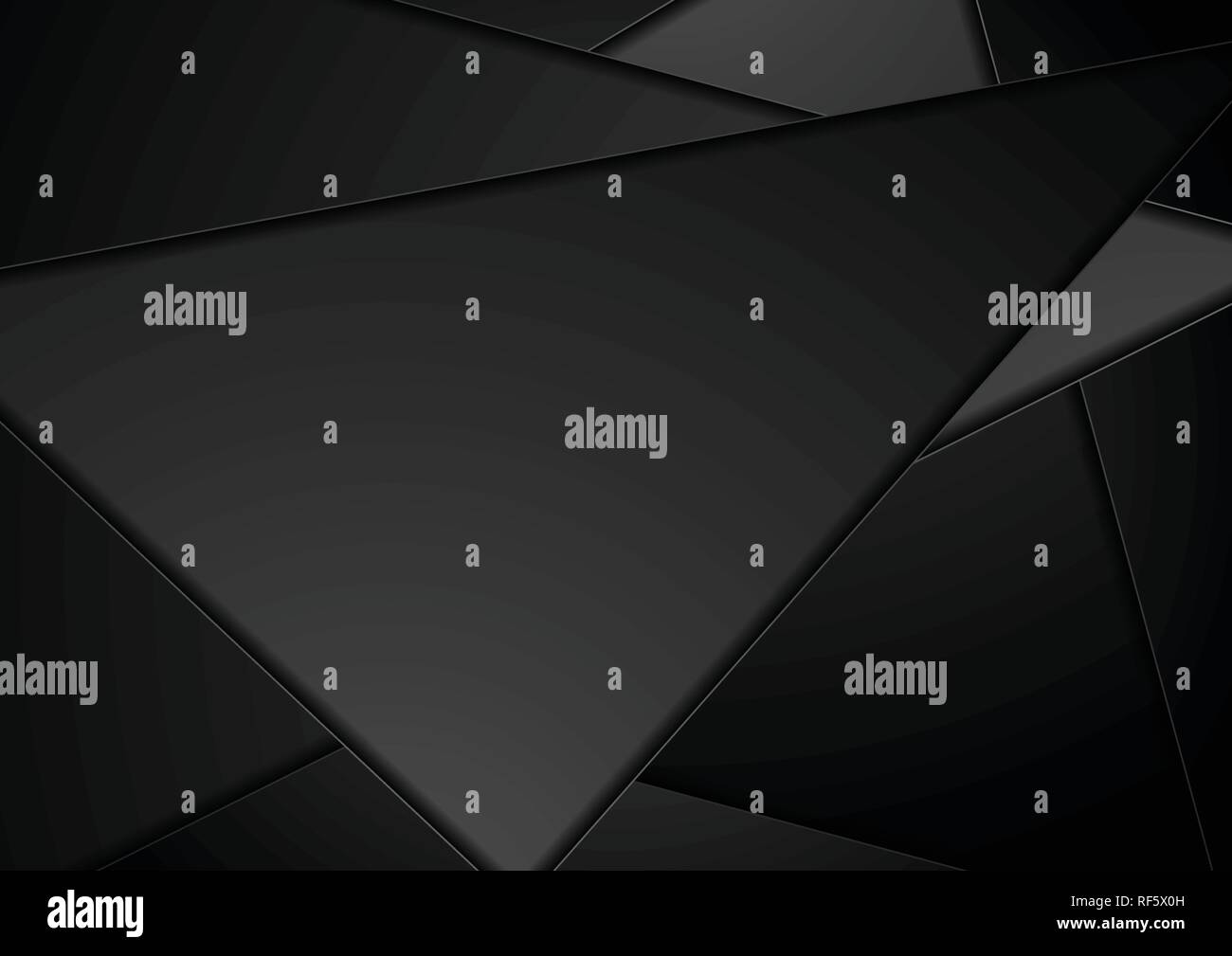 Black technology polygon abstract background. Vector corporate design ...