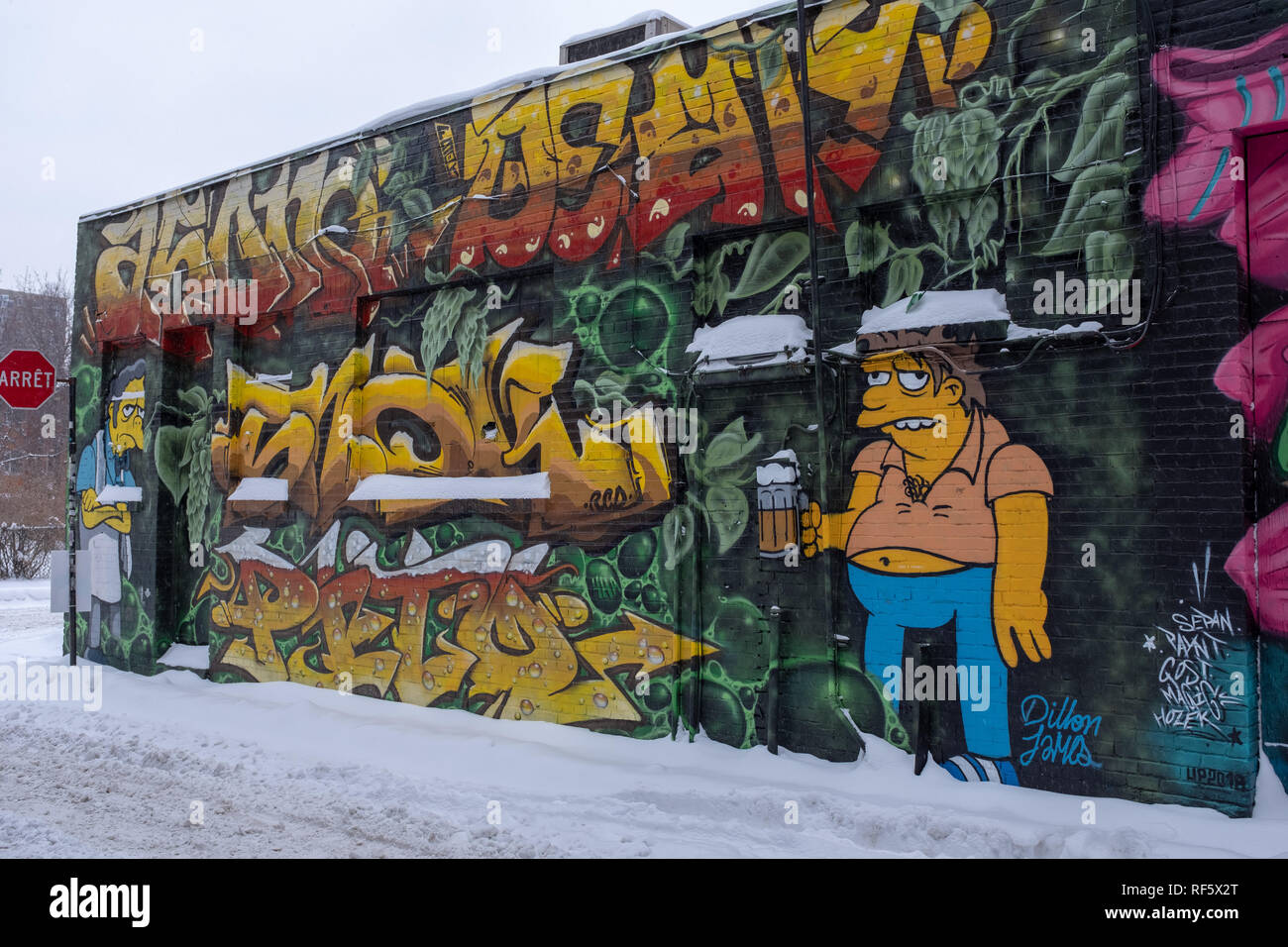 Graffiti montreal hi-res stock photography and images - Alamy