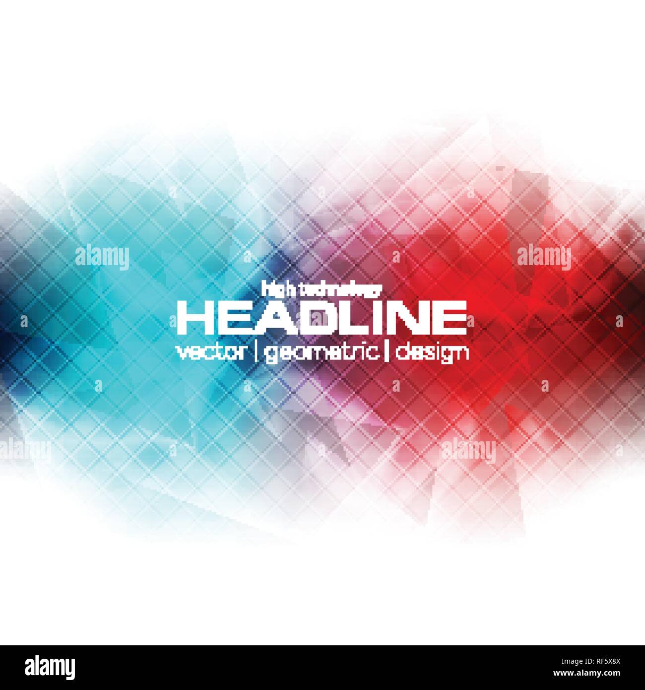 Red and turquoise glossy polygonal abstract vector background Stock ...