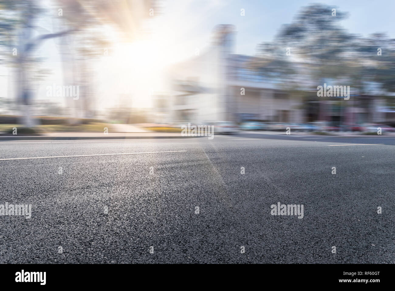 empty street, city in china Stock Photo - Alamy