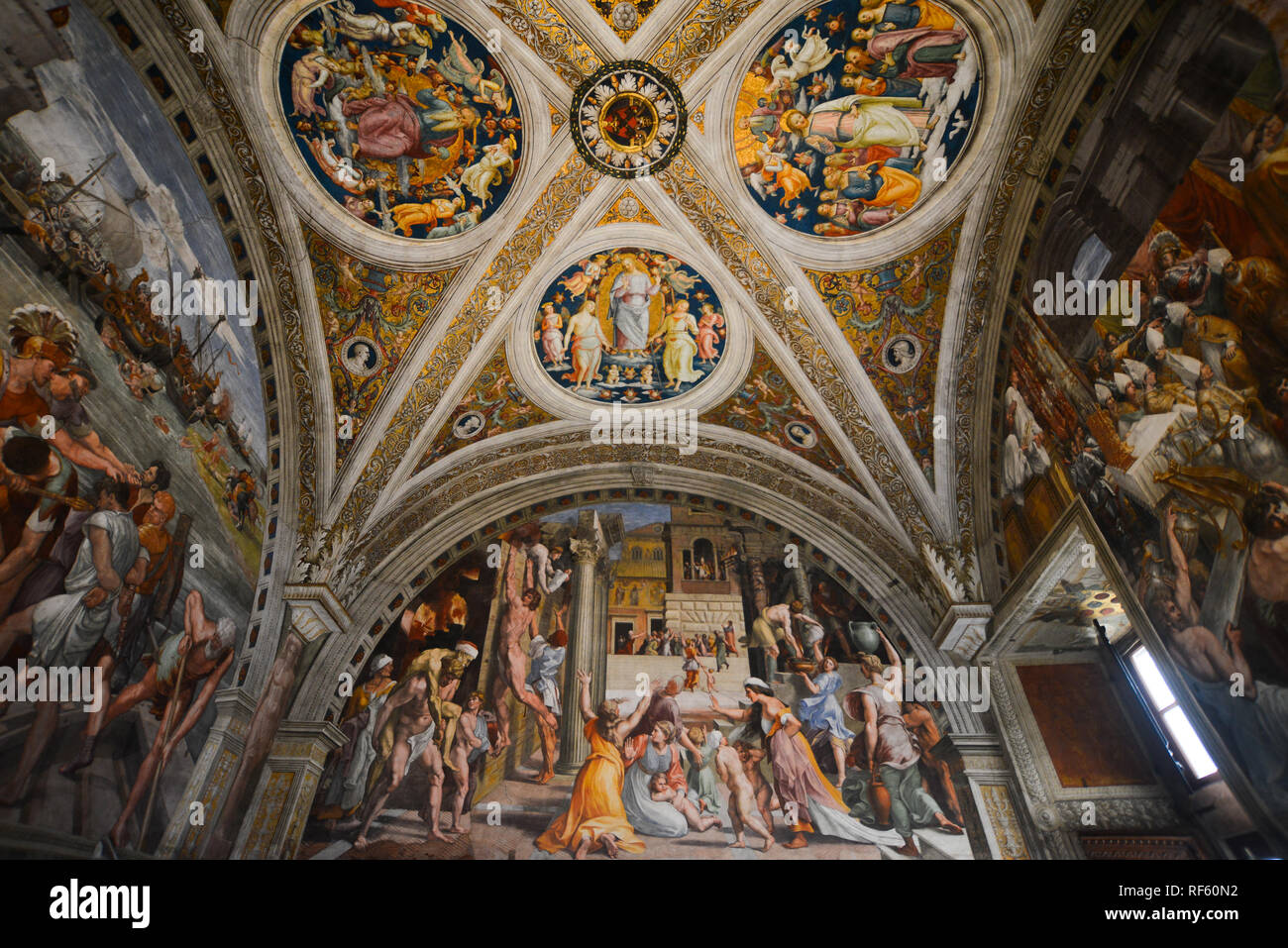 Vatican - Oct 16, 2018. Inside the Vatican Museums. In the museum ...