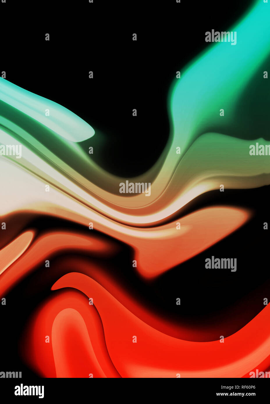 Creative abstract green and red liquid pattern for creating artworks ...