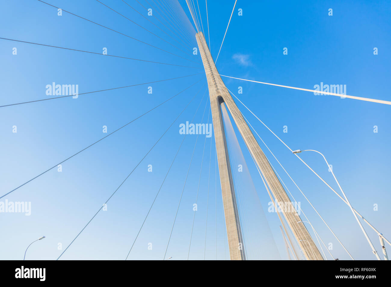 clean sky with modern bridge of china Stock Photo - Alamy