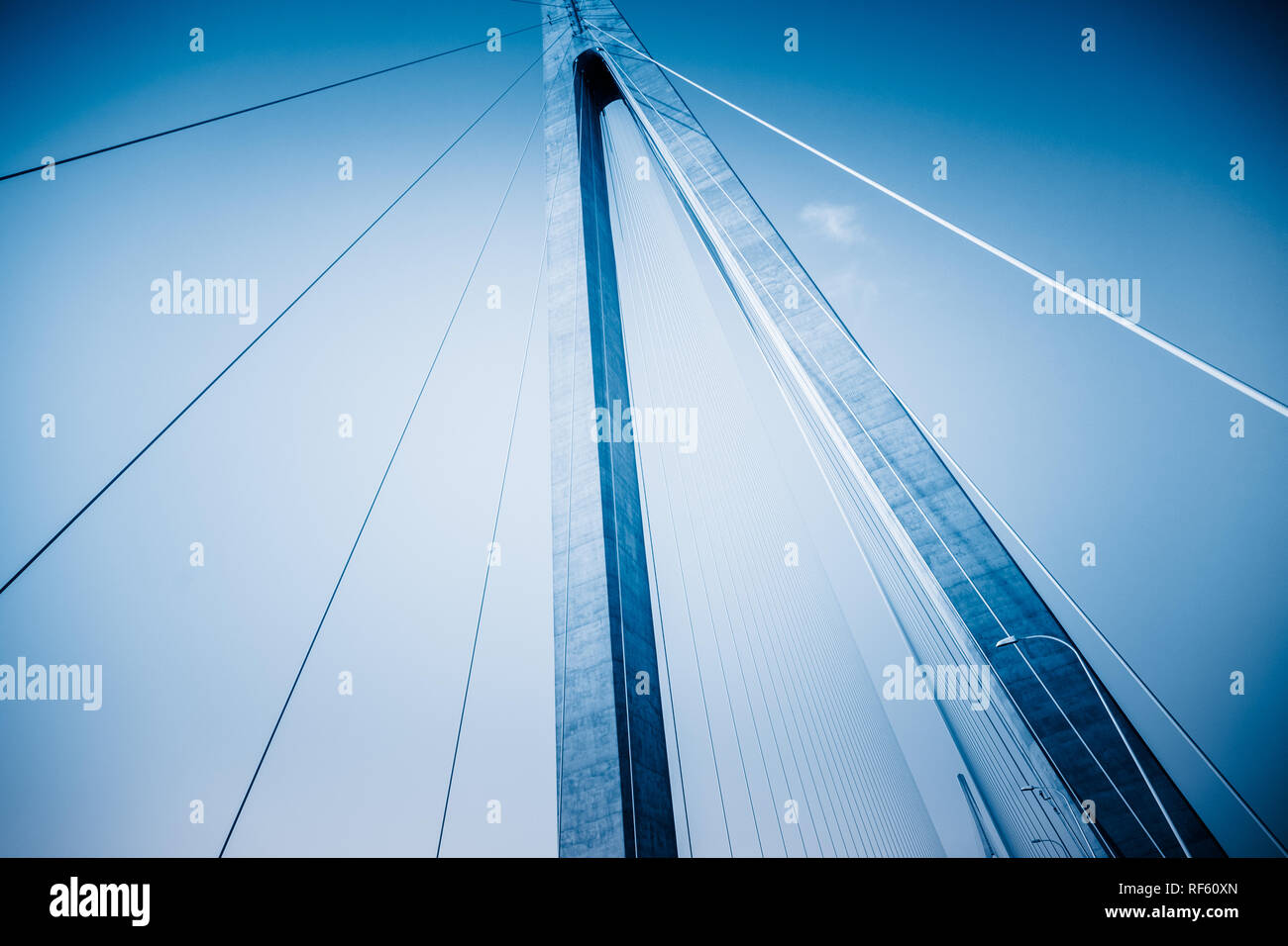 clean freeway with modern bridge of china Stock Photo - Alamy