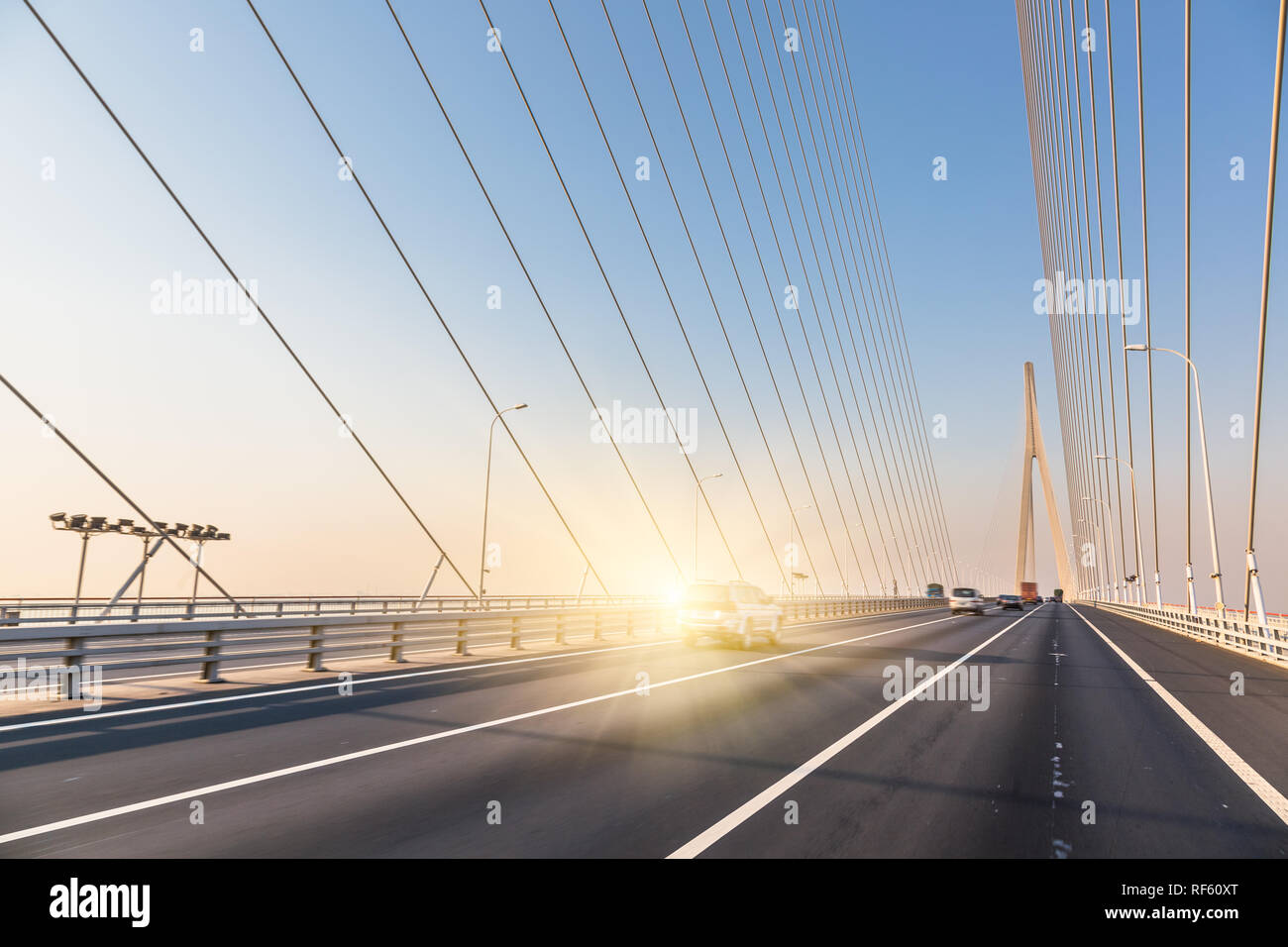 freeway with sky background Stock Photo - Alamy