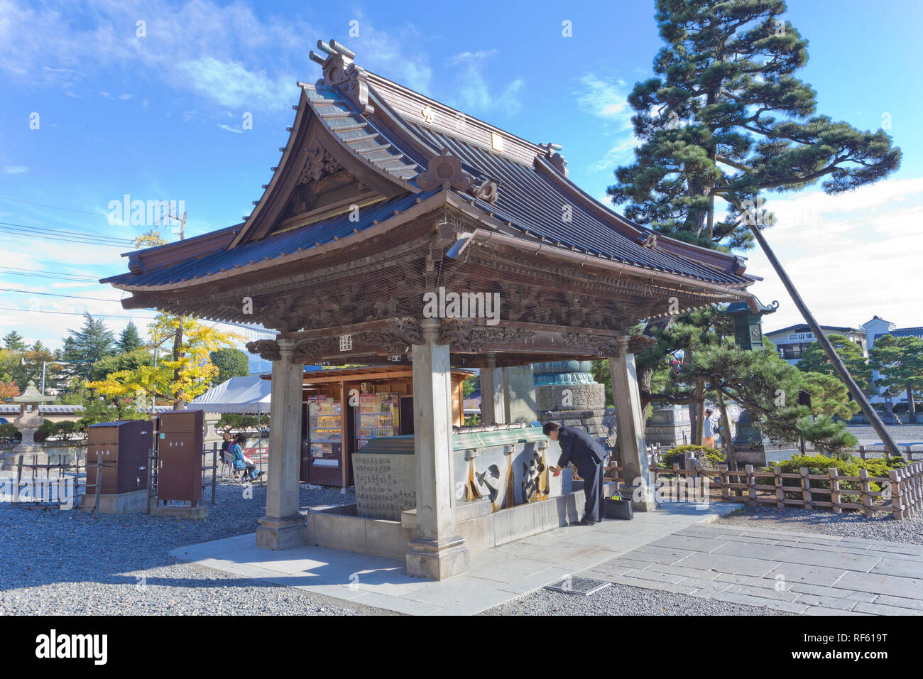 Nagano, Japan - October 23, 2018 : Zenkoji Temple is one of the most ...