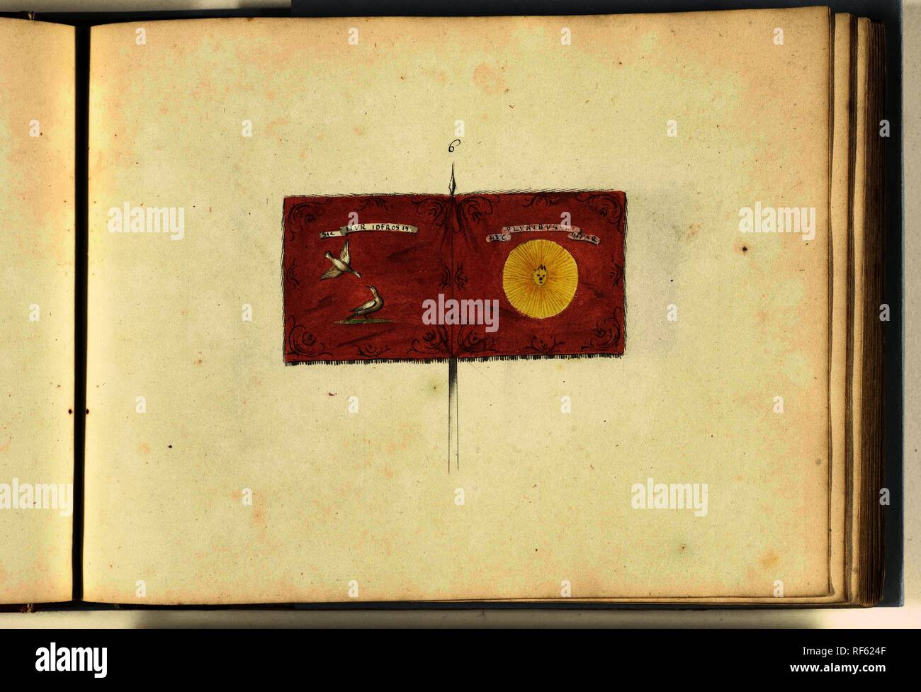 French standard conquered at the battle of Ramillies, 1706. Draughtsman ...