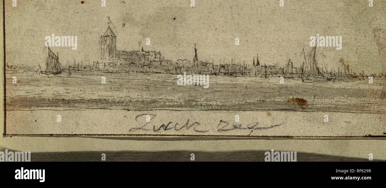 View of Zierikzee from the water. Draughtsman: anonymous. Dating: c. 1600 - c. 1699. Place ...
