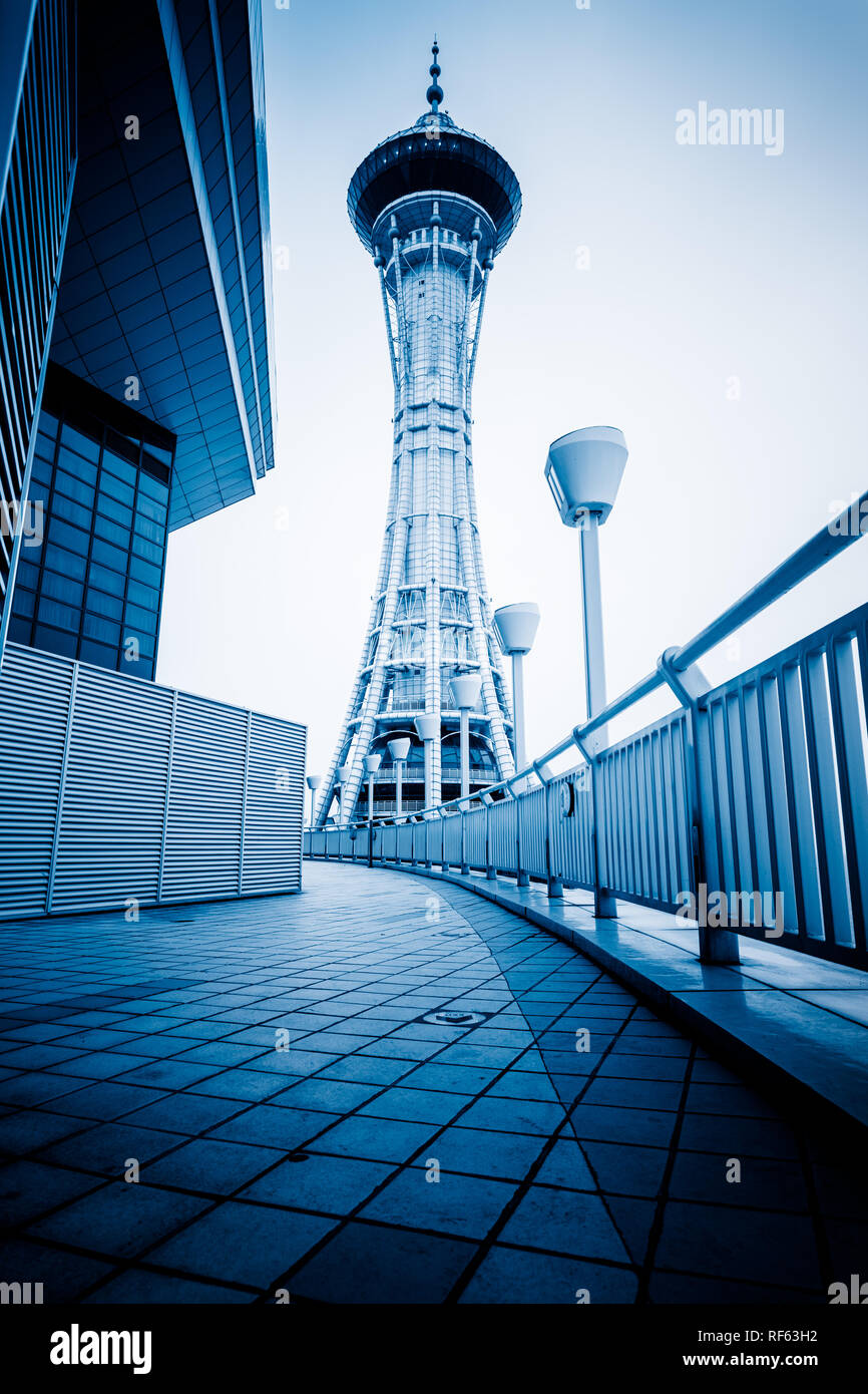 facade of modern office building, blue toned images Stock Photo - Alamy