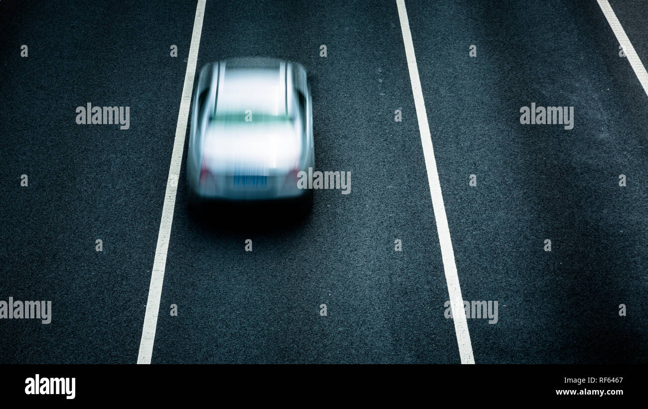 car on the clean road outside Stock Photo - Alamy