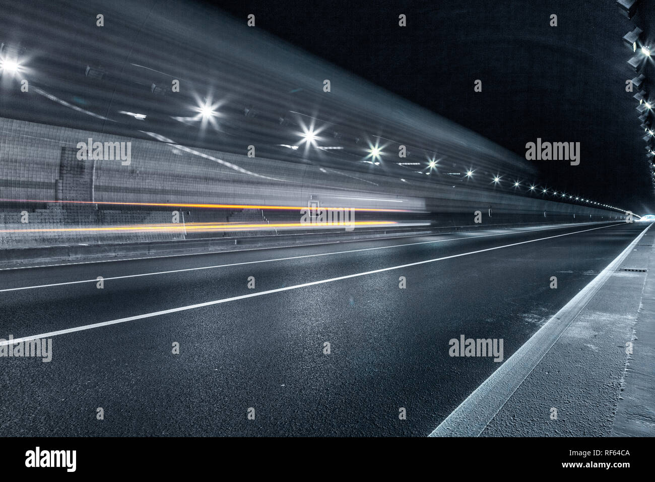 Car speeding through underground hi-res stock photography and images ...