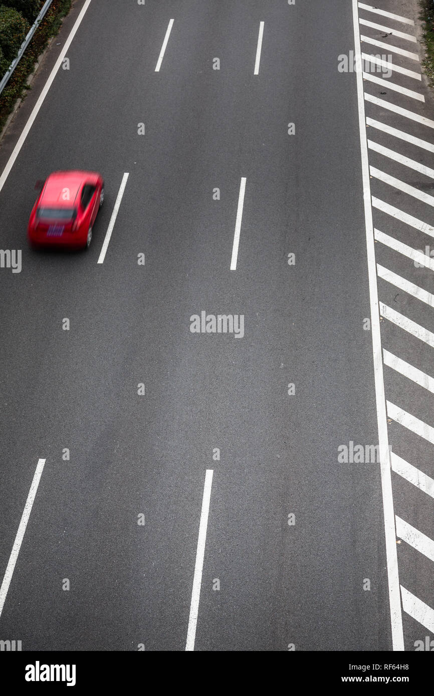 car on the clean road outside Stock Photo - Alamy