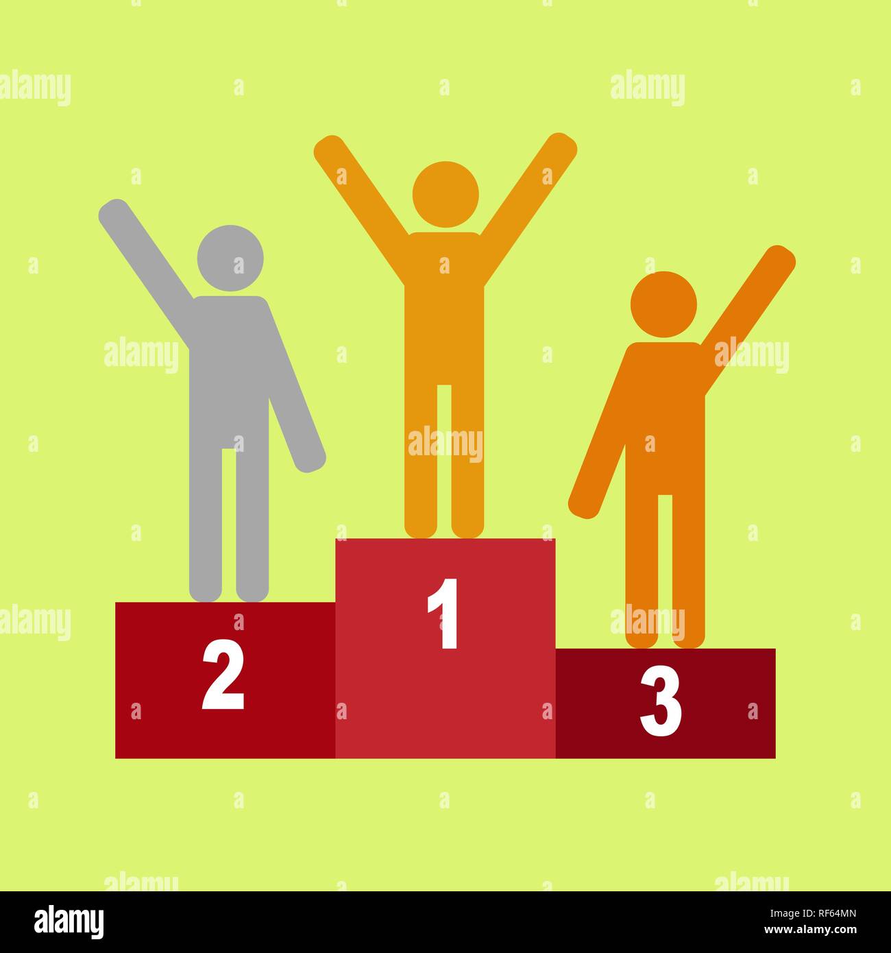 On the podium are the winners who took prizes Stock Vector Image & Art ...