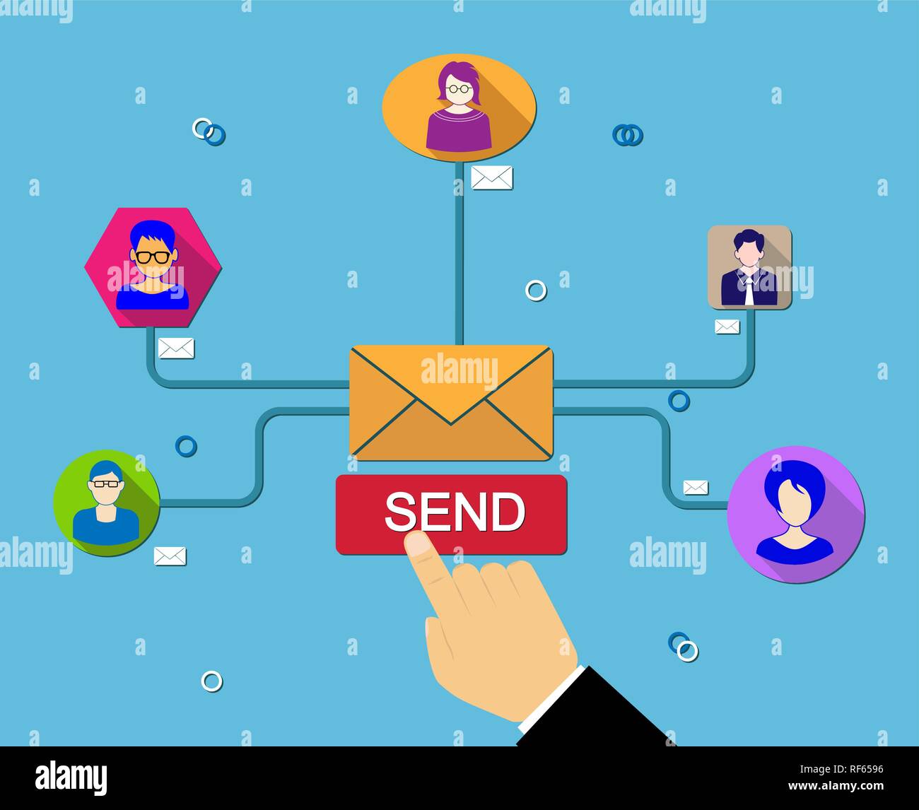 Simultaneous image Stock Vector Images - Alamy