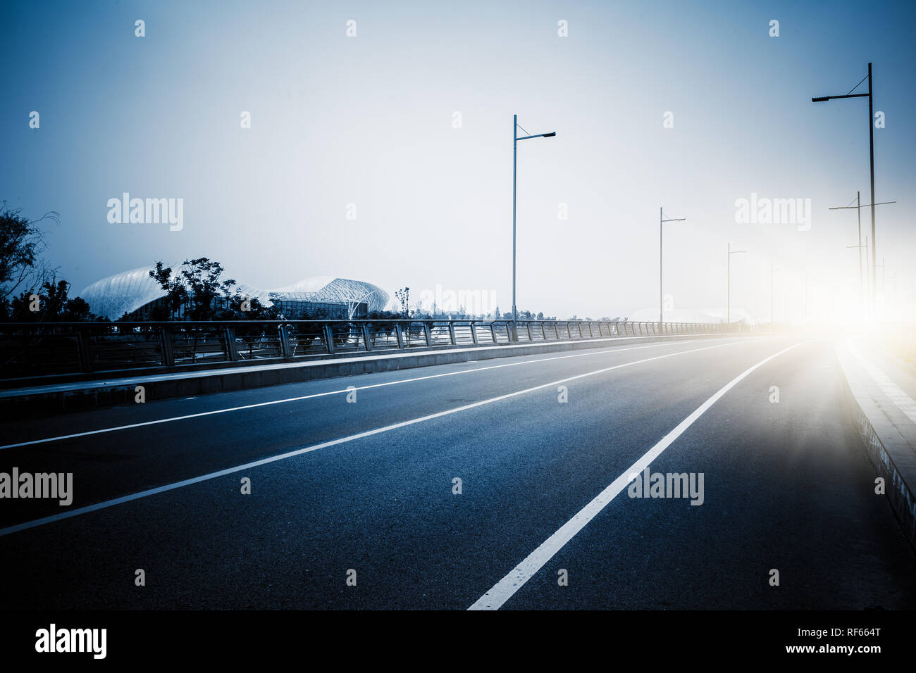 empty road with motion blur background Stock Photo - Alamy