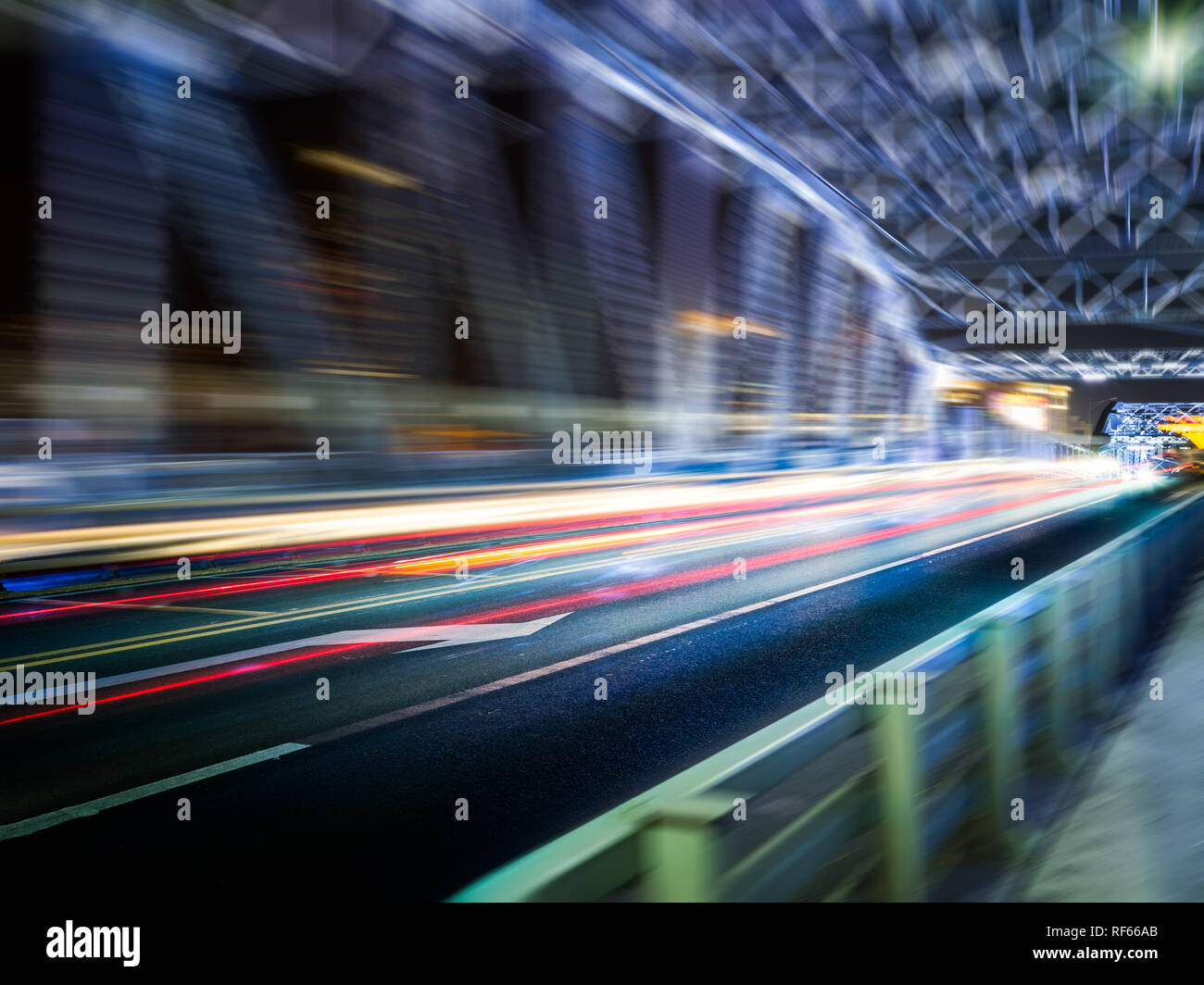 rapid city traffic,motion cars Stock Photo - Alamy