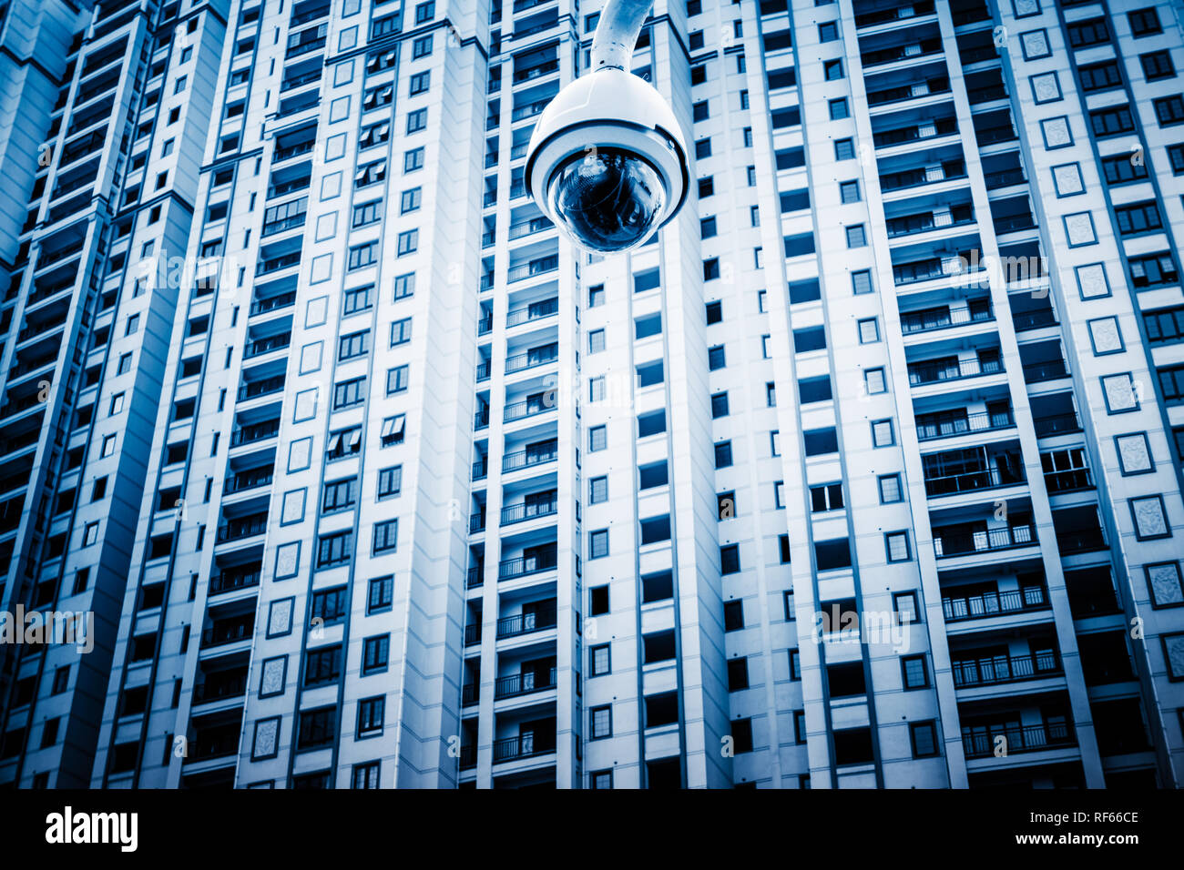 High Camera Angle Building