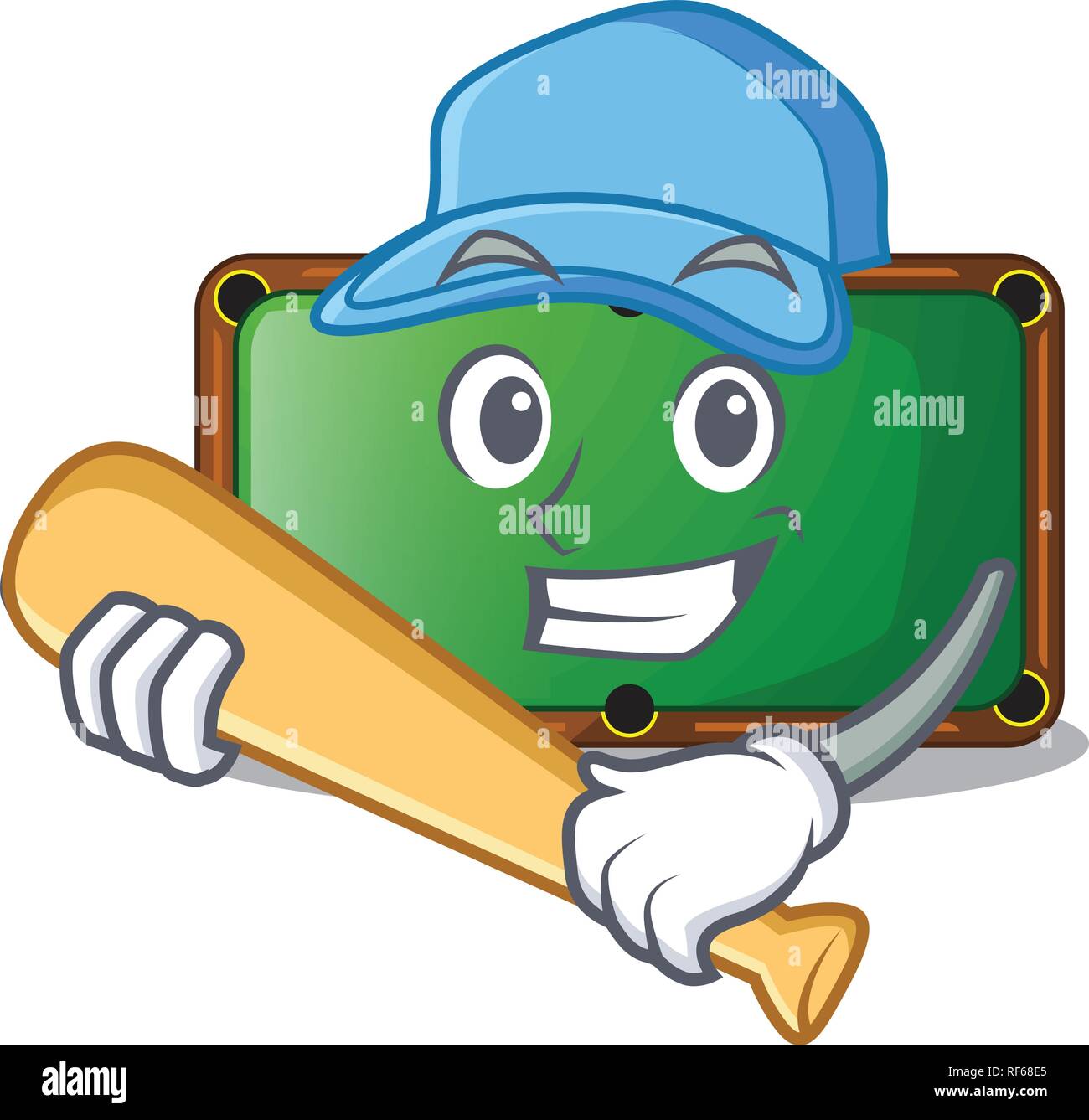 Playing baseball billiard table in shape of cartoon Stock Vector Image ...