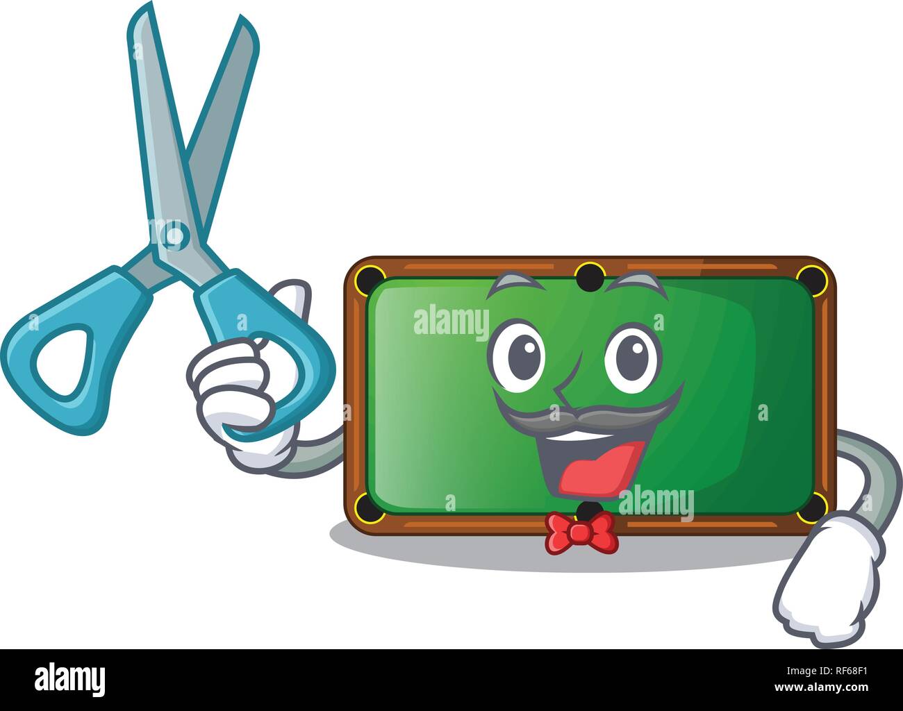 Barber billiard table in shape of cartoon Stock Vector Image & Art - Alamy