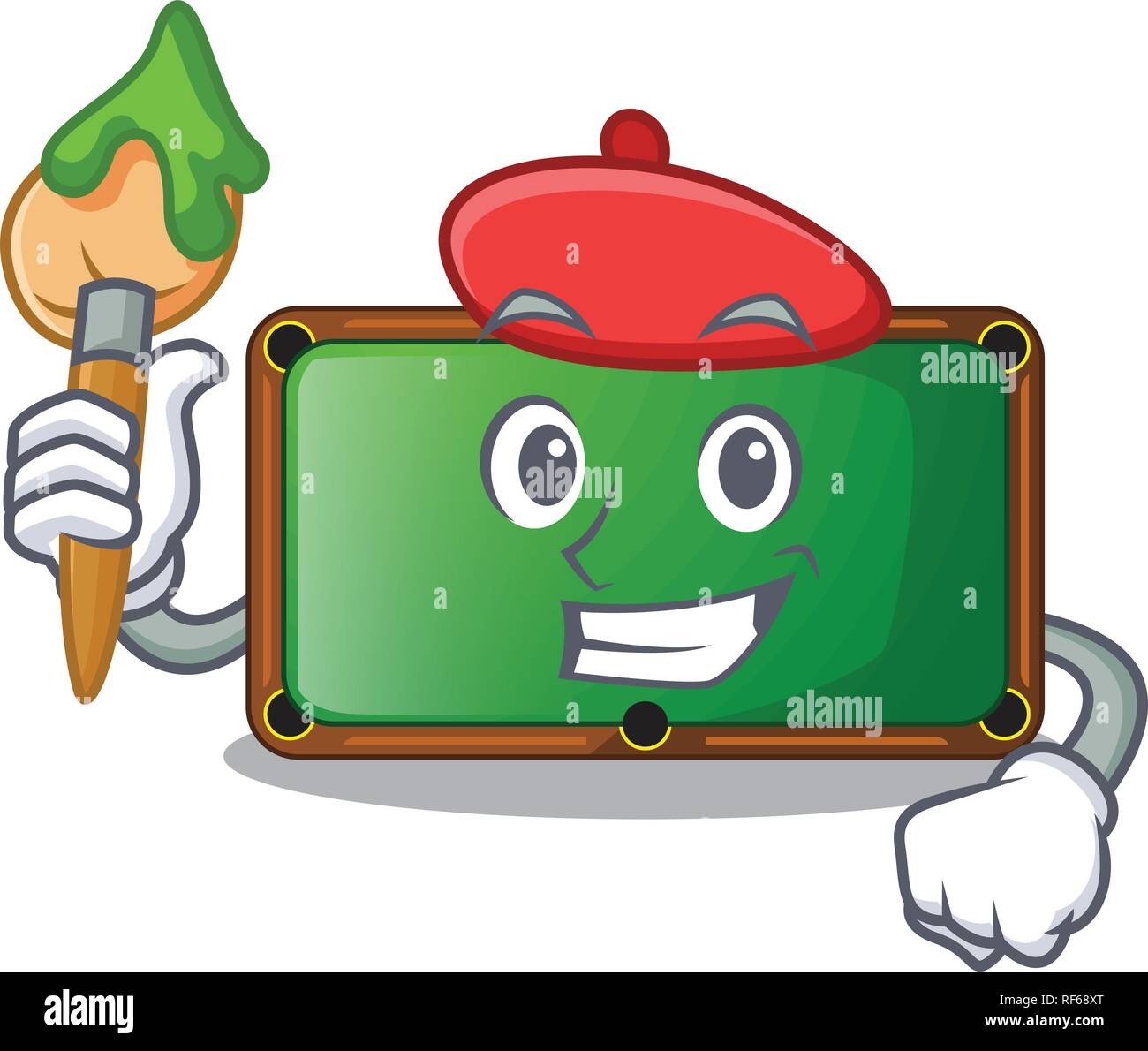Artist billiard table in shape of cartoon Stock Vector Image & Art - Alamy