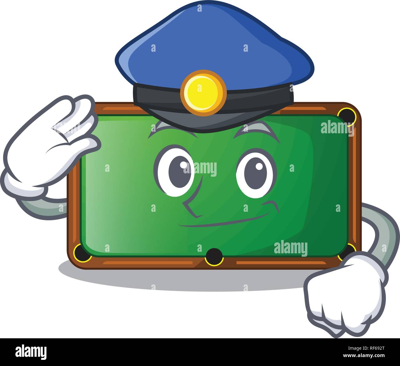 Police billiard table in shape of cartoon Stock Vector Image & Art - Alamy